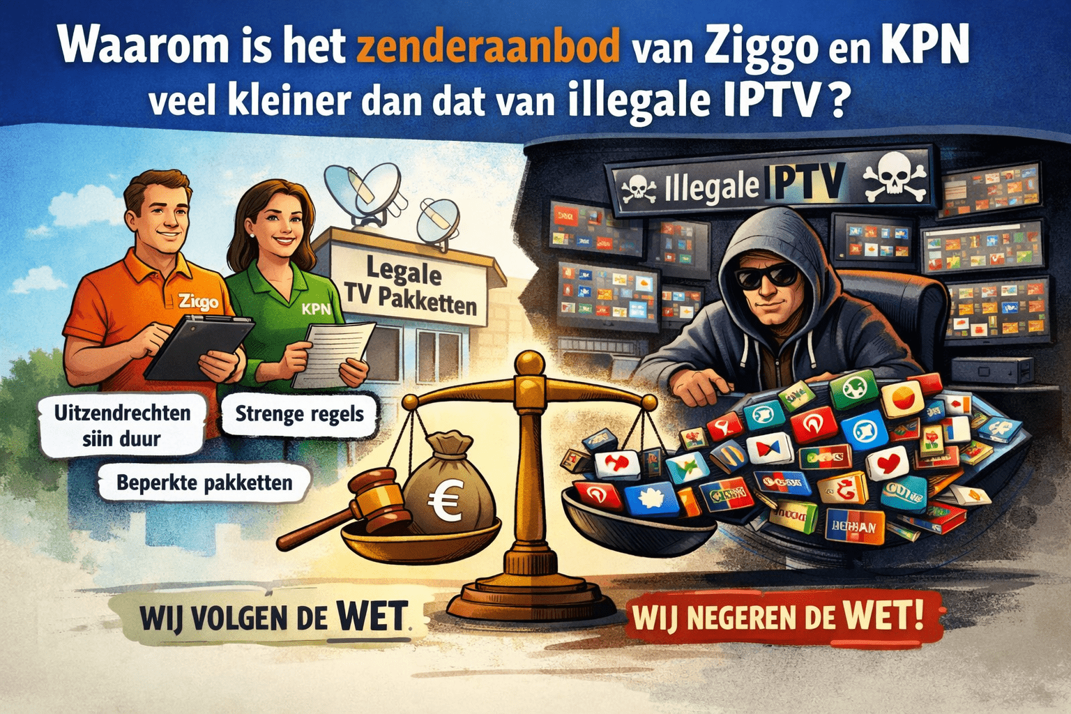Waarom is het zenderaanbod van Ziggo en KPN veel kleiner dan dat van ...